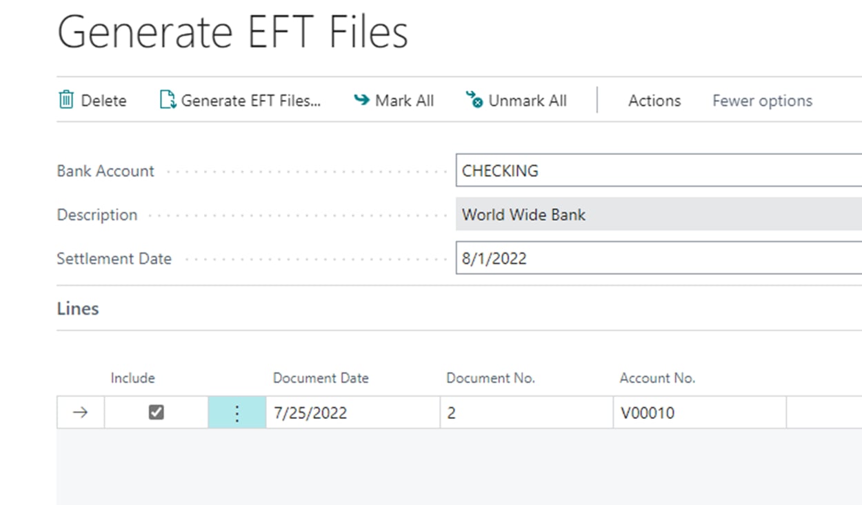 How To Set Up and Use EFT/ACH in Business Central