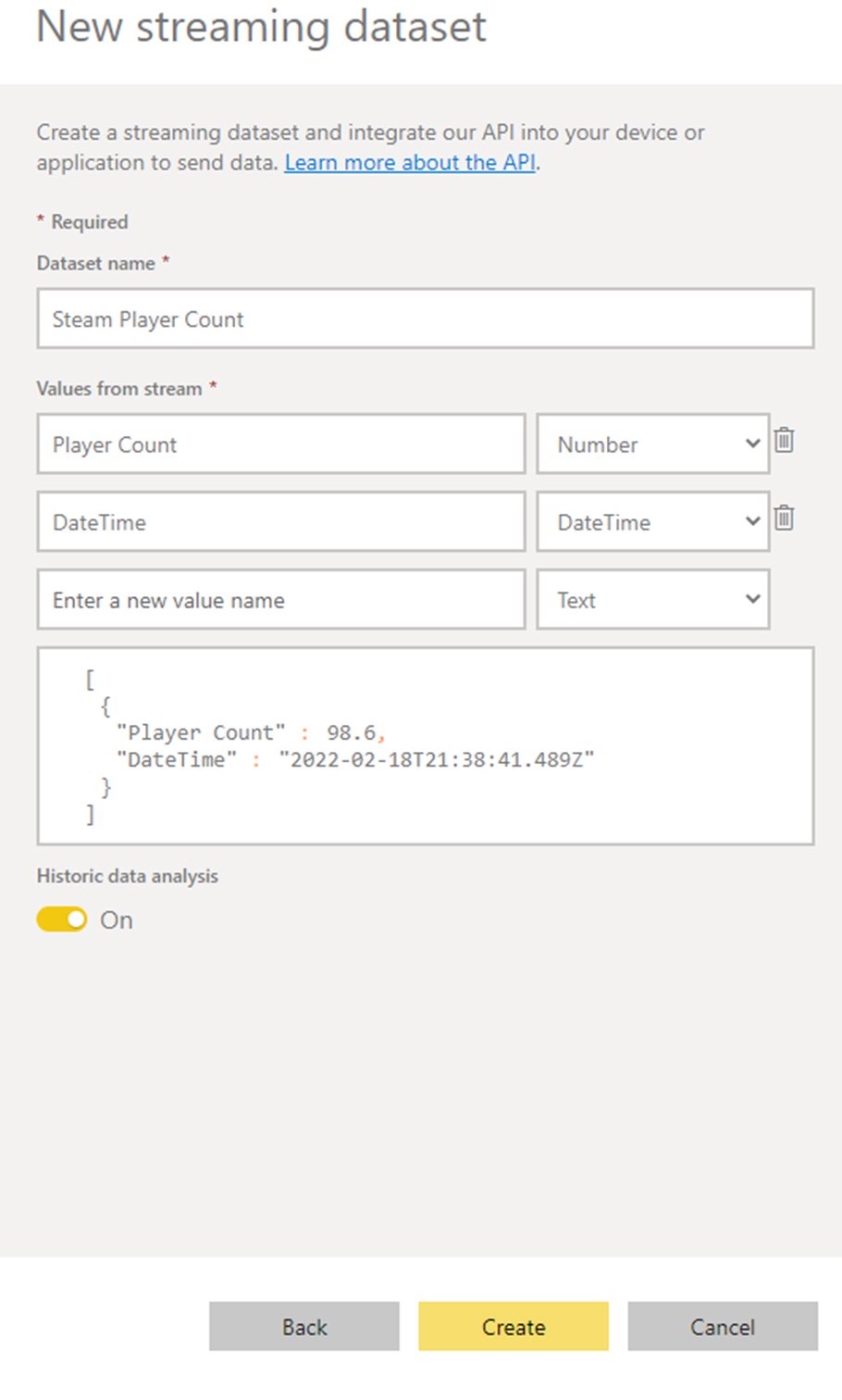 Learn About Real-Time Streaming Datasets in Power BI With Video Games!