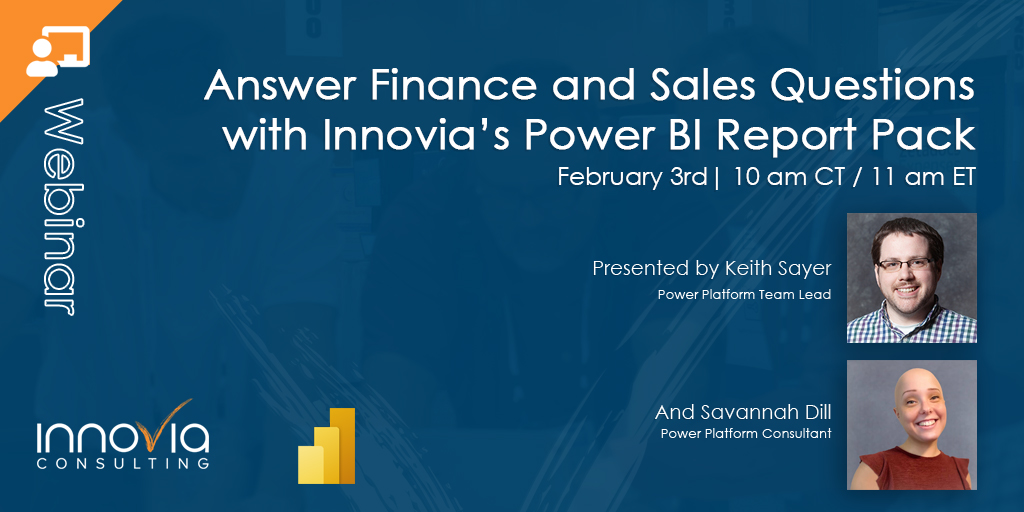 Answer Finance and Sales Questions with Innovia’s Power BI Report Pack