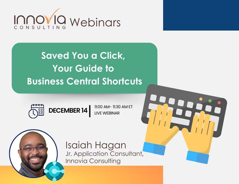 Saved You a Click, Your Guide to Business Central Shortcuts